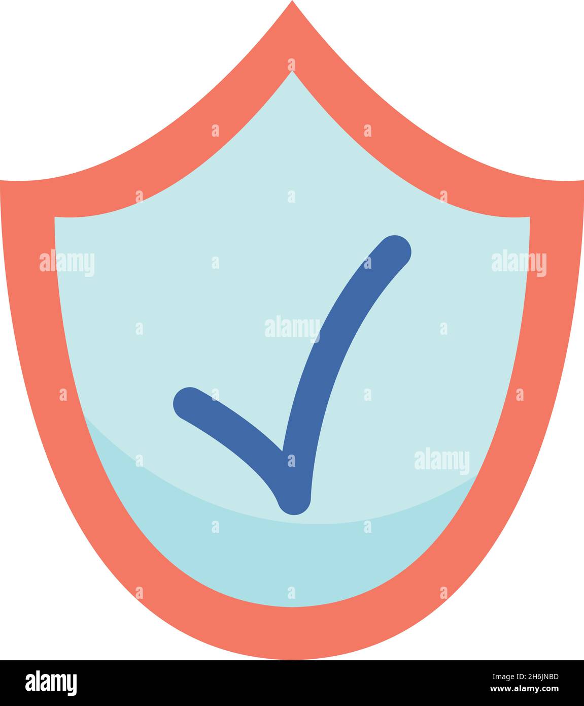 check shield icon on white background Stock Vector Image & Art - Alamy