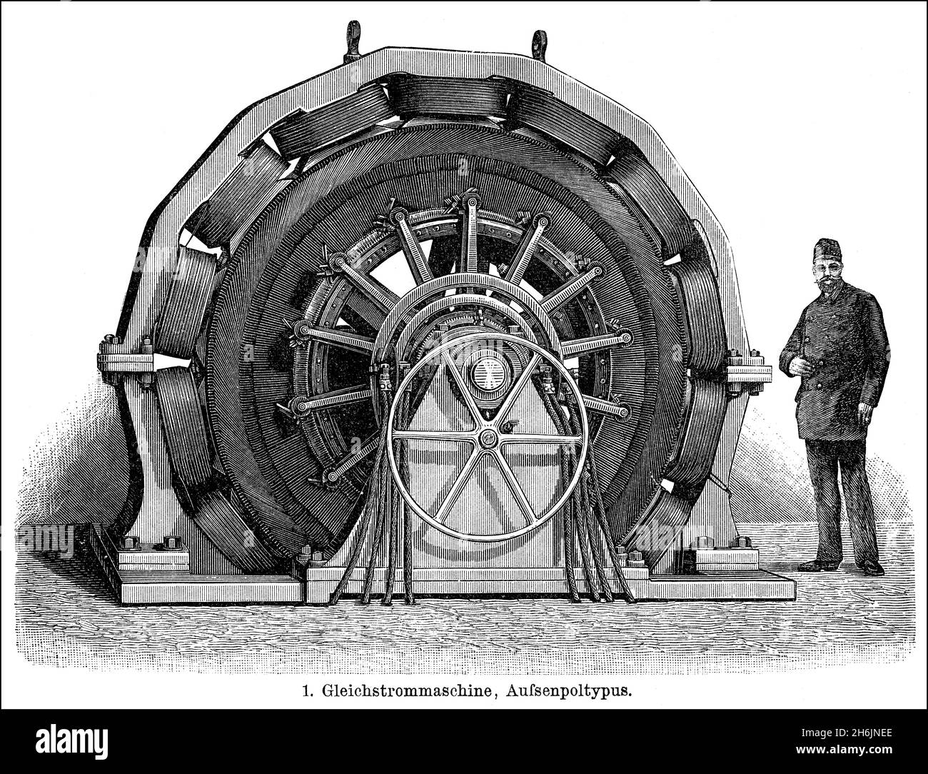 Historical generator, 19th century Stock Photo - Alamy