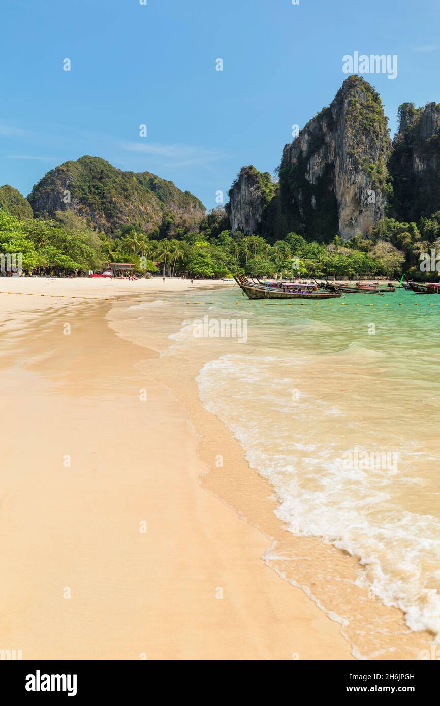 West Rai Leh Beach, Railay Peninsula, Krabi Province, Thailand ...