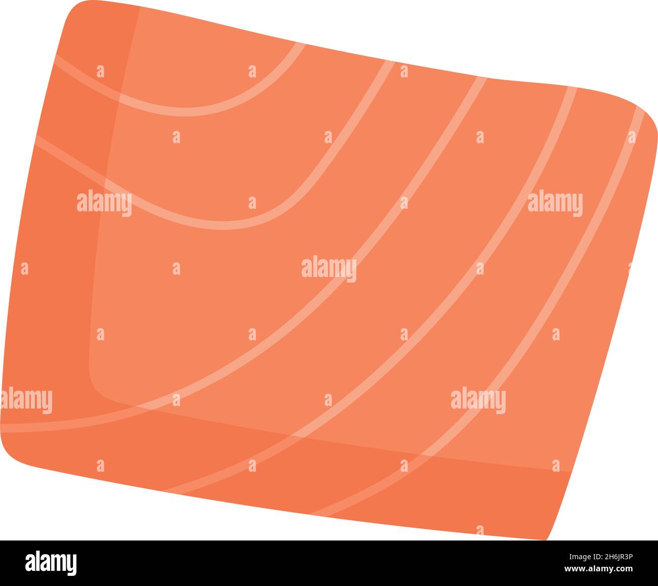 salmon fillet icon on white background Stock Vector Image & Art - Alamy