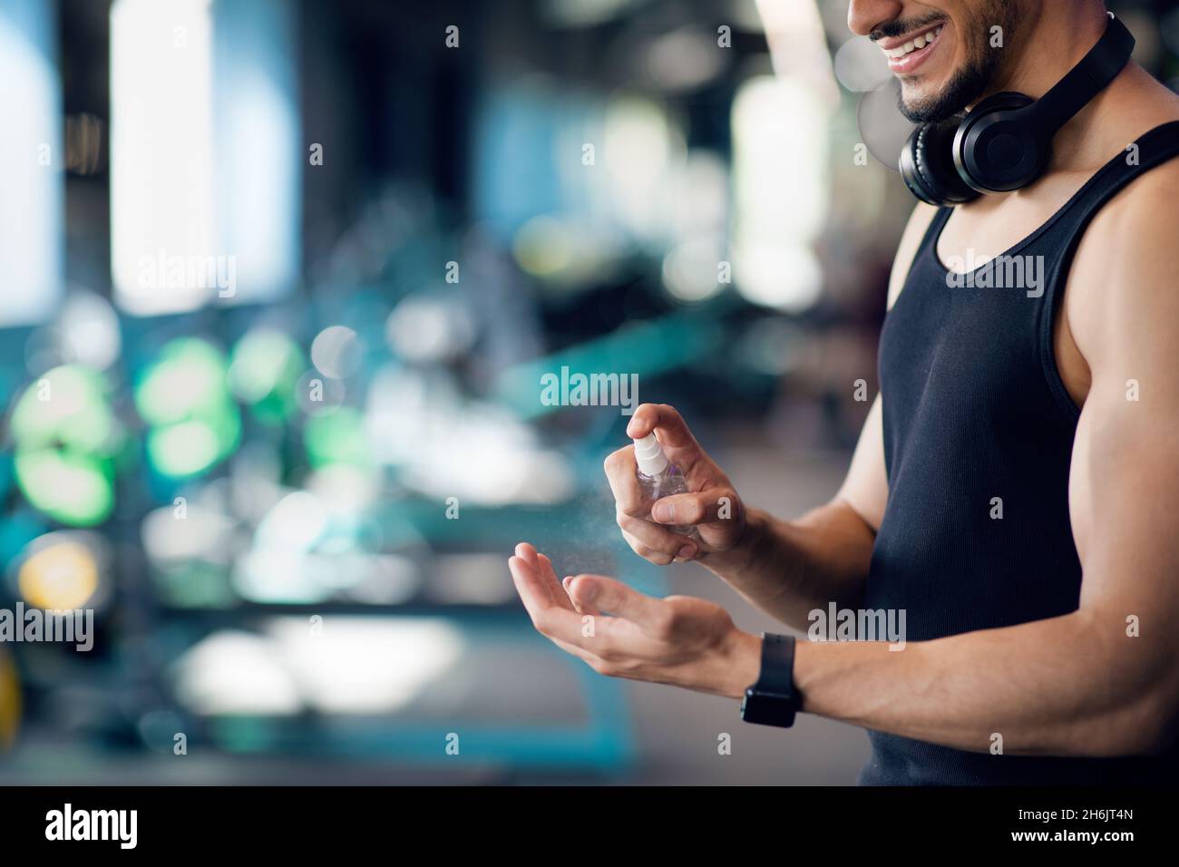 Applying on hands hi-res stock photography and images - Alamy