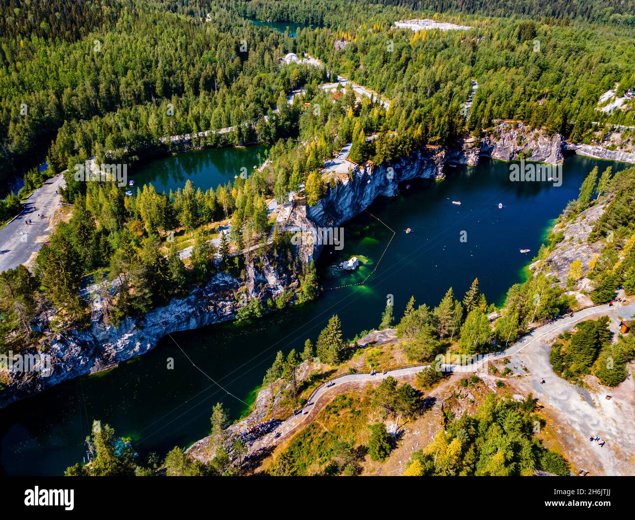 Ruskeala, marble canyon, Karelia, Russia, Europe Stock Photo - Alamy