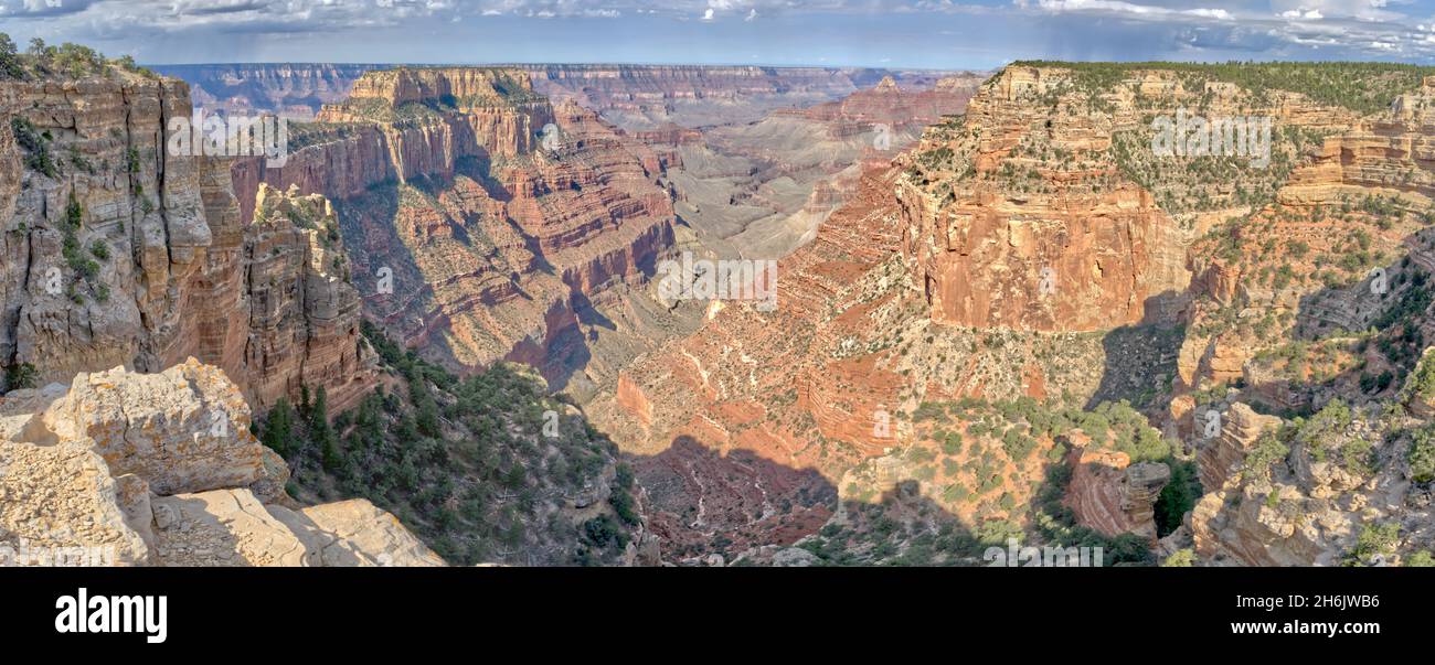 Panorama view of Freya's Castle and Wotan's Throne from the southwest ...