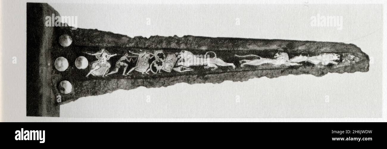 National museum.Mycenaean dagger Stock Photo - Alamy