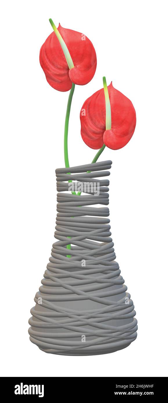 Dining table flower vase Stock Vector Images - Alamy