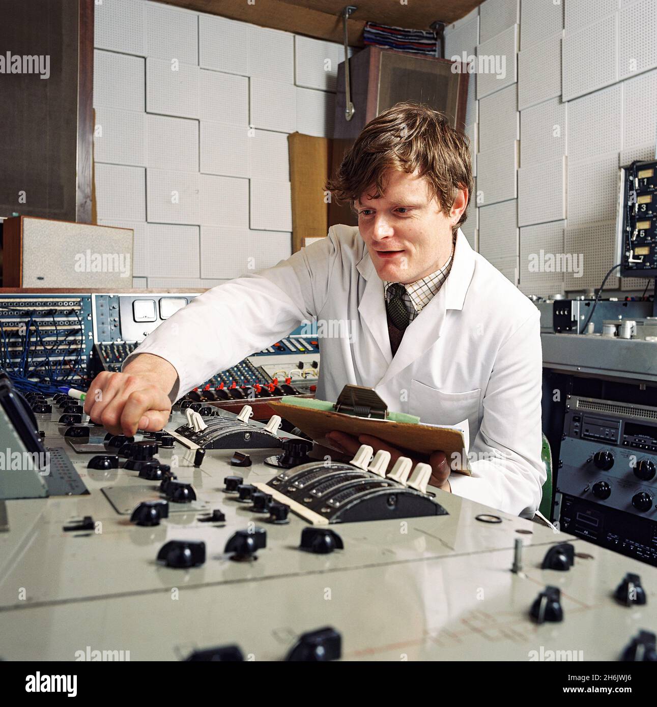 Liam Watson analogue record producer photographed in Toerag studios ...