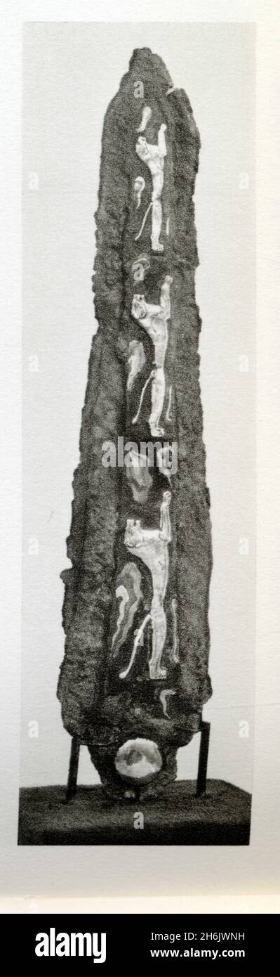 National museum.Mycenaean dagger Stock Photo - Alamy