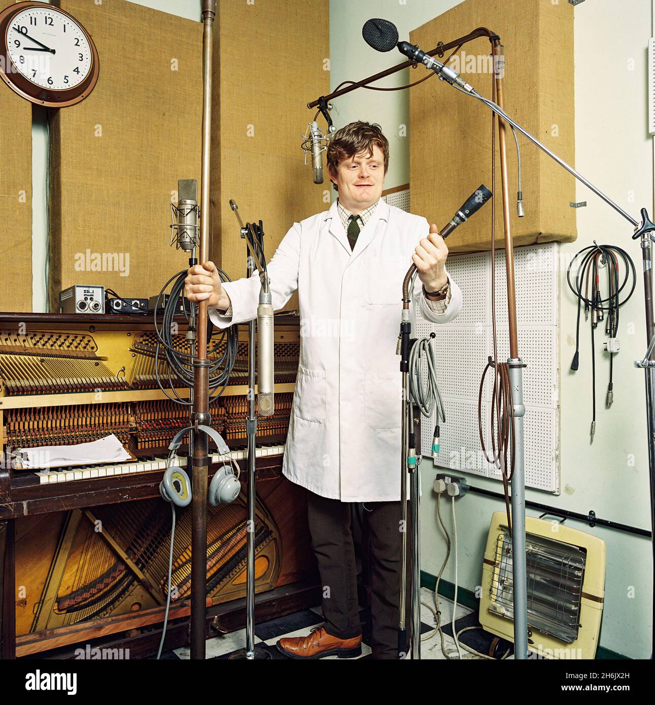 Liam Watson analogue record producer photographed in Toerag studios ...