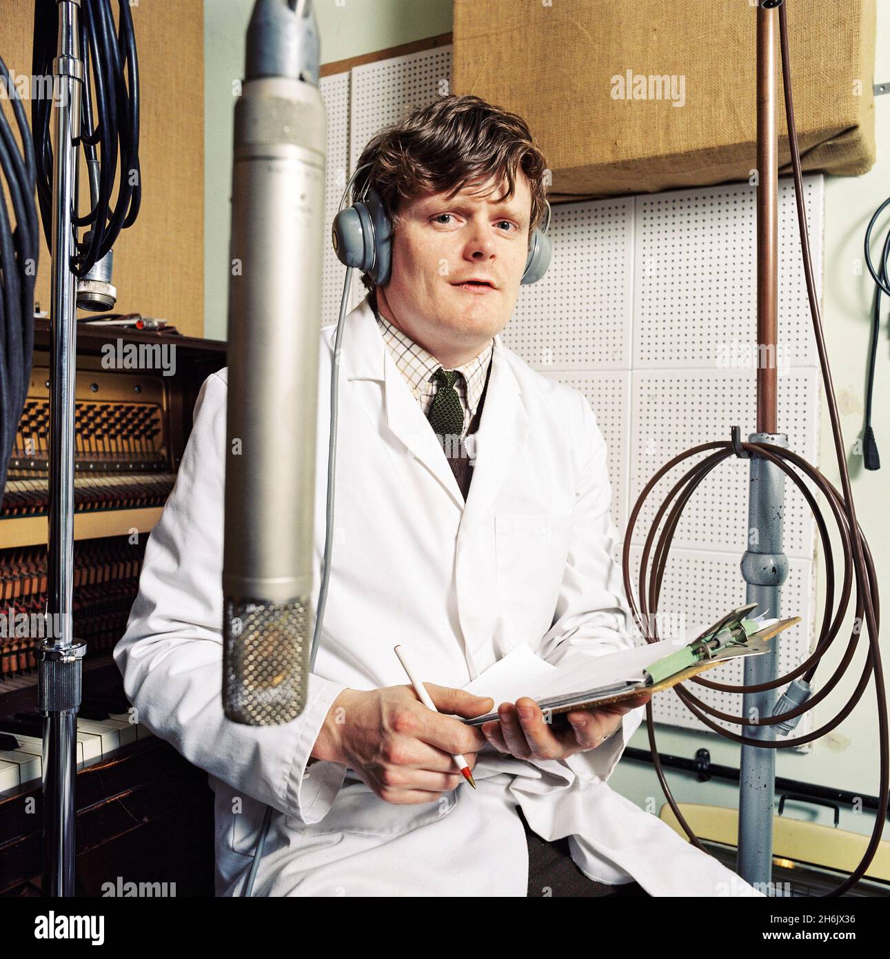 Liam Watson analogue record producer photographed in Toerag studios ...