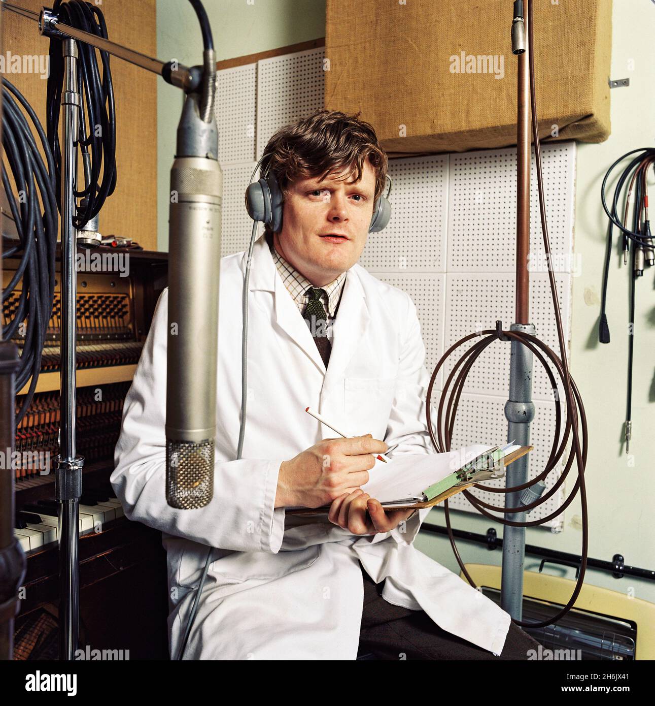 Liam Watson analogue record producer photographed in Toerag studios ...