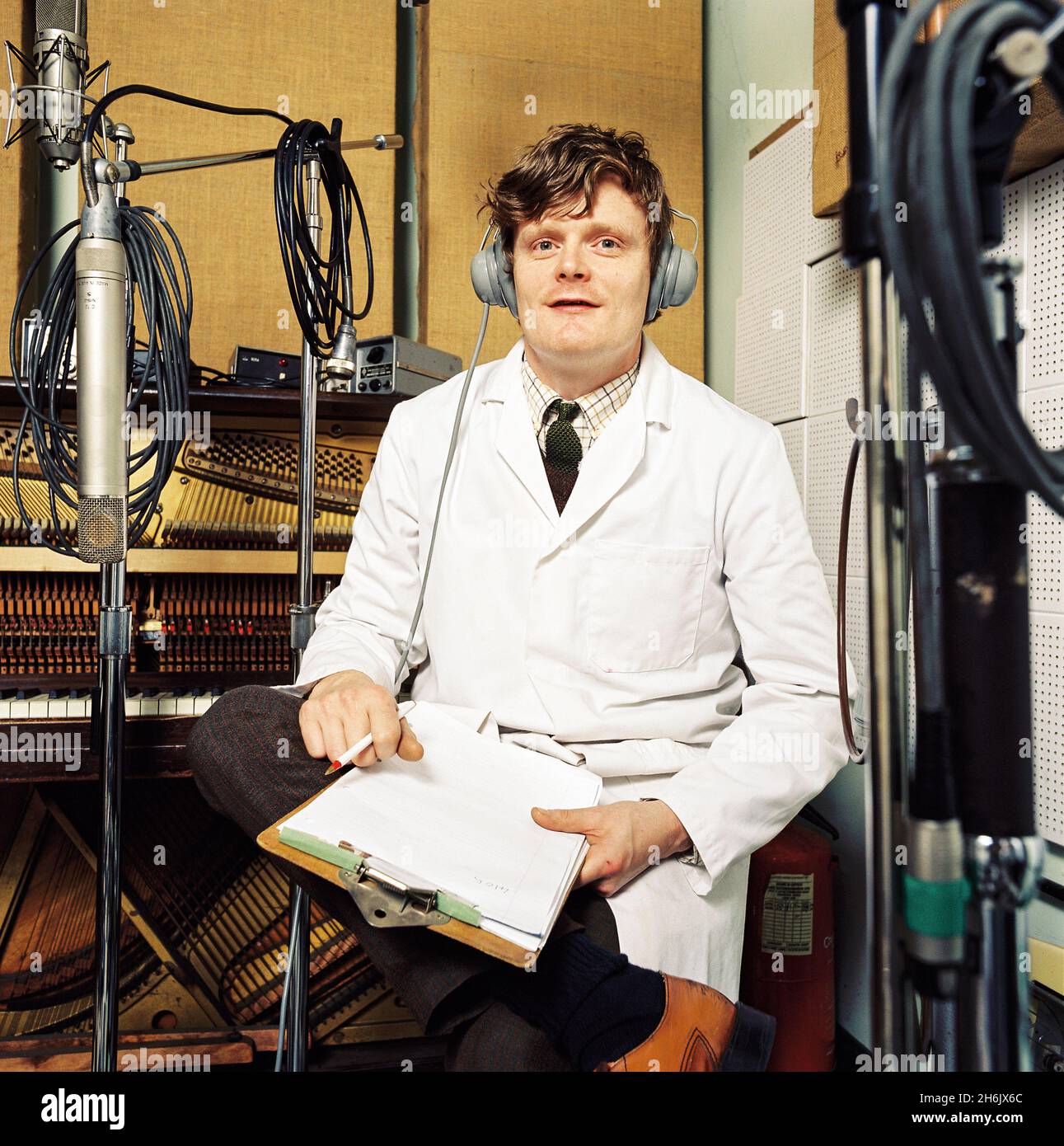 Liam Watson analogue record producer photographed in Toerag studios ...