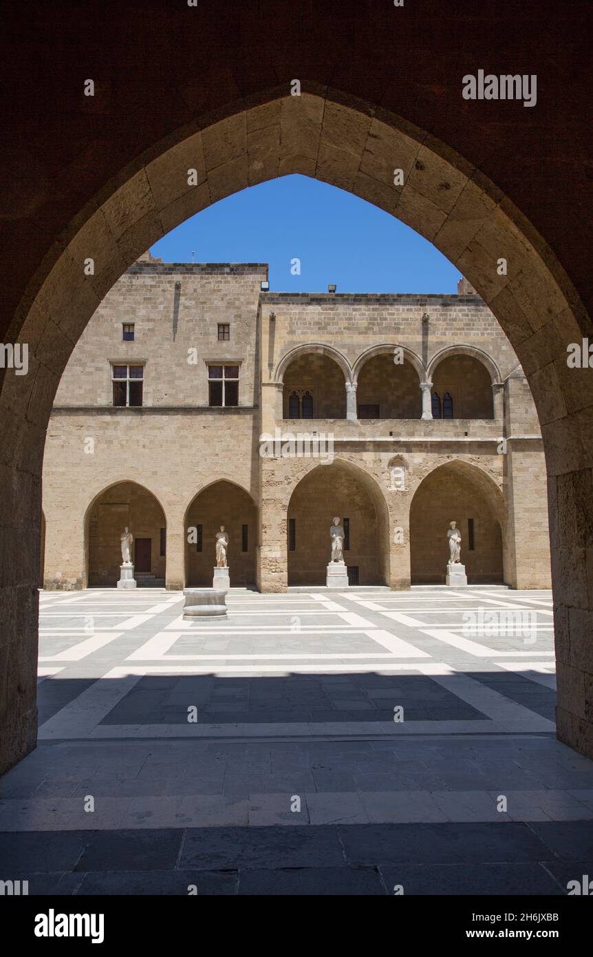 Courtyard, Archaeological Museum, Rhodes Old Town, UNESCO World ...
