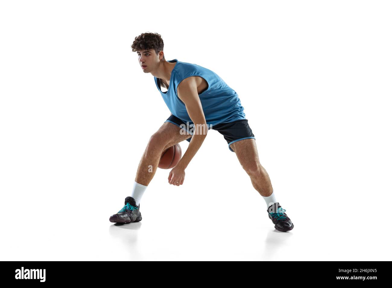 Professional male basketball player dribbling Cut Out Stock Images ...