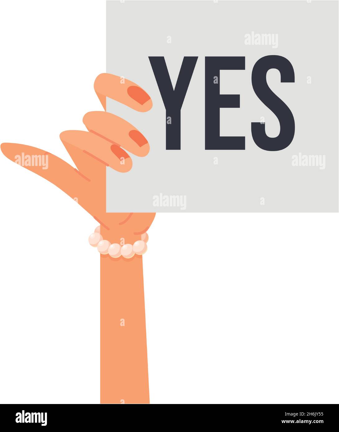 Vote yes banner hi-res stock photography and images - Alamy