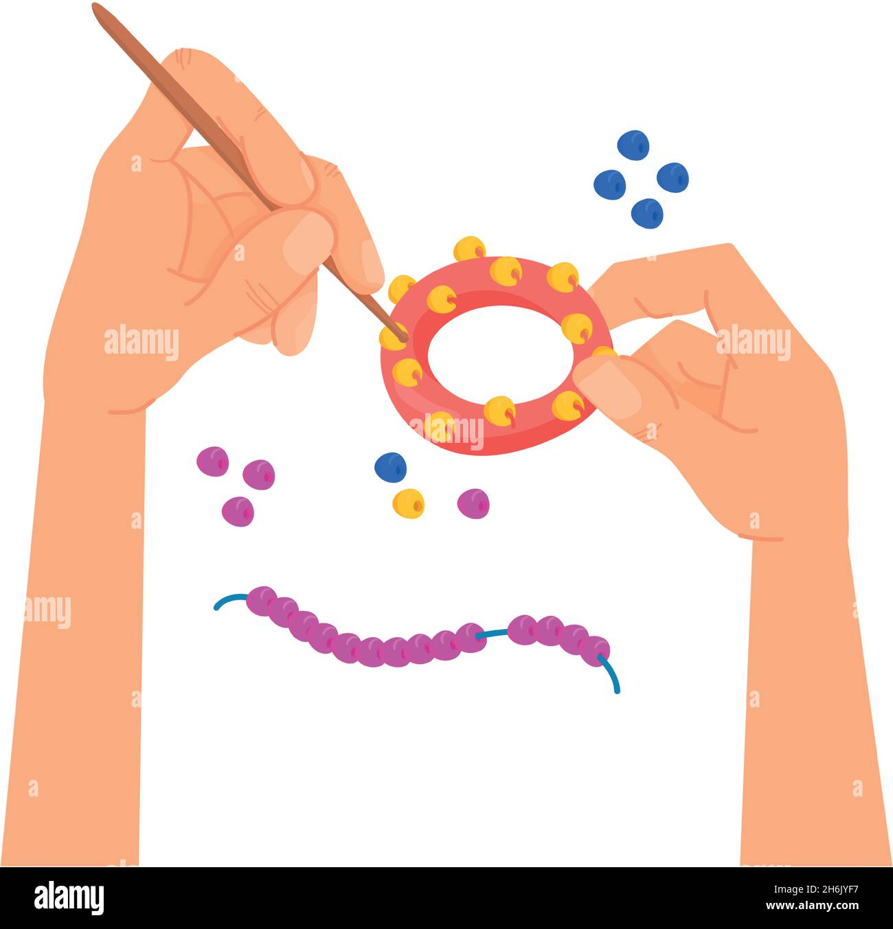 Jewelry making background Stock Vector Images - Alamy