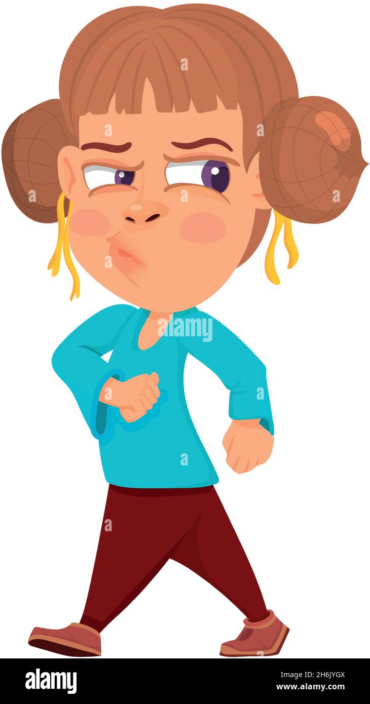 Cartoon worried woman hi-res stock photography and images - Alamy