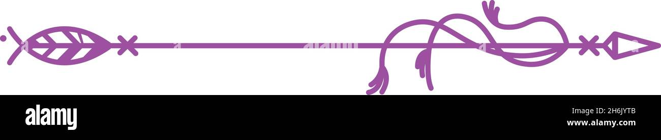 Arrow drawing in boho Cut Out Stock Images & Pictures - Alamy