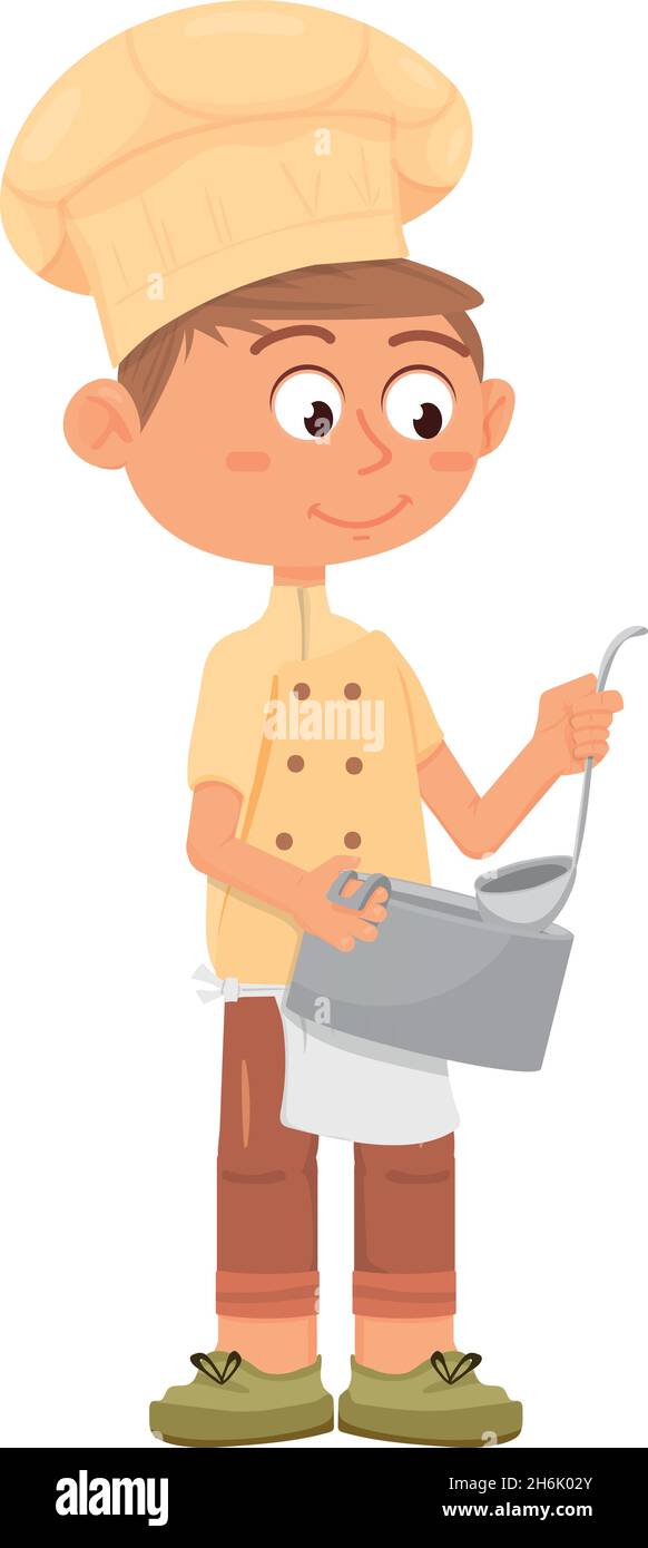 Kid eating spoon Stock Vector Images - Alamy