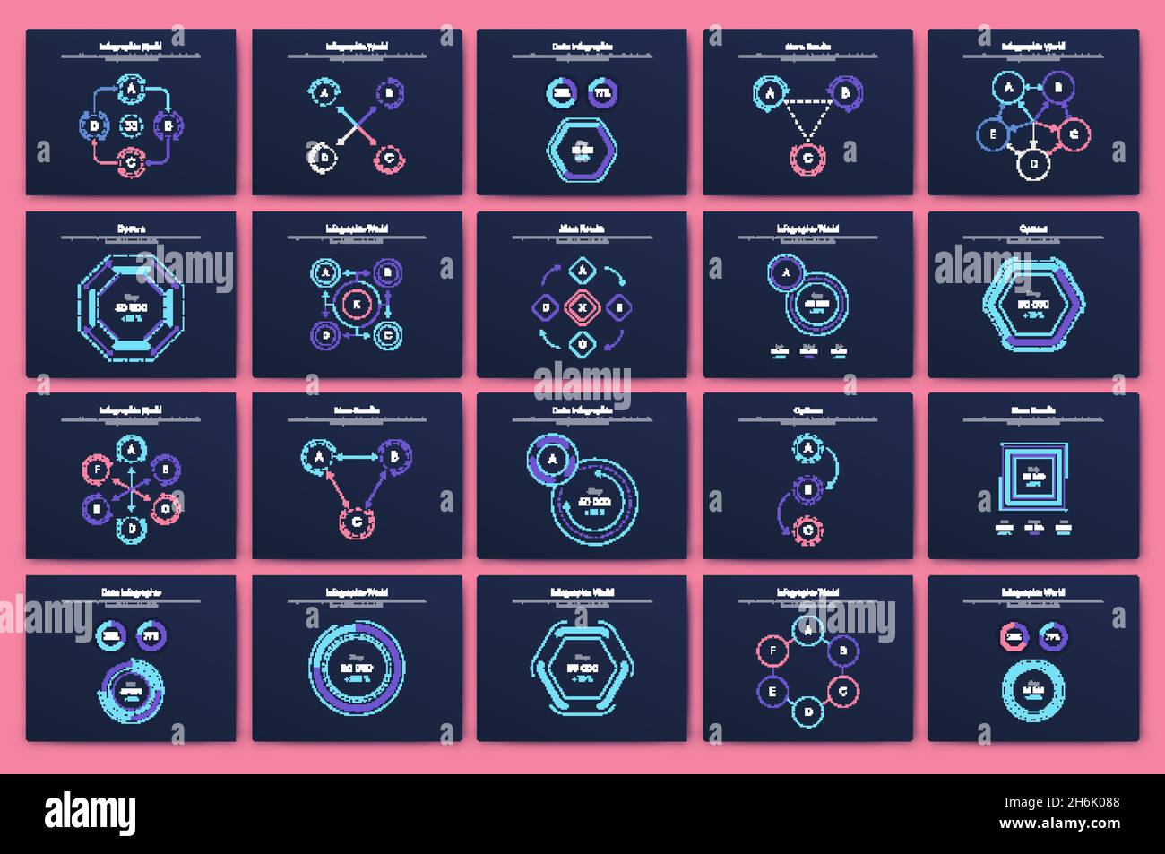 Vector graphics infographics with mobile phone. Template for creating ...