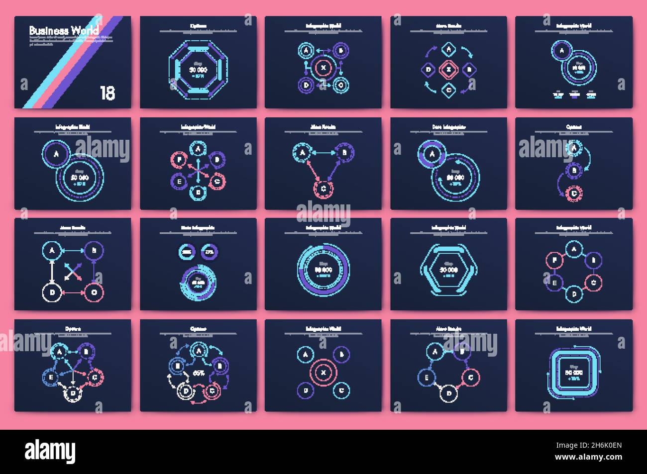 Vector graphics infographics with mobile phone. Template for creating ...