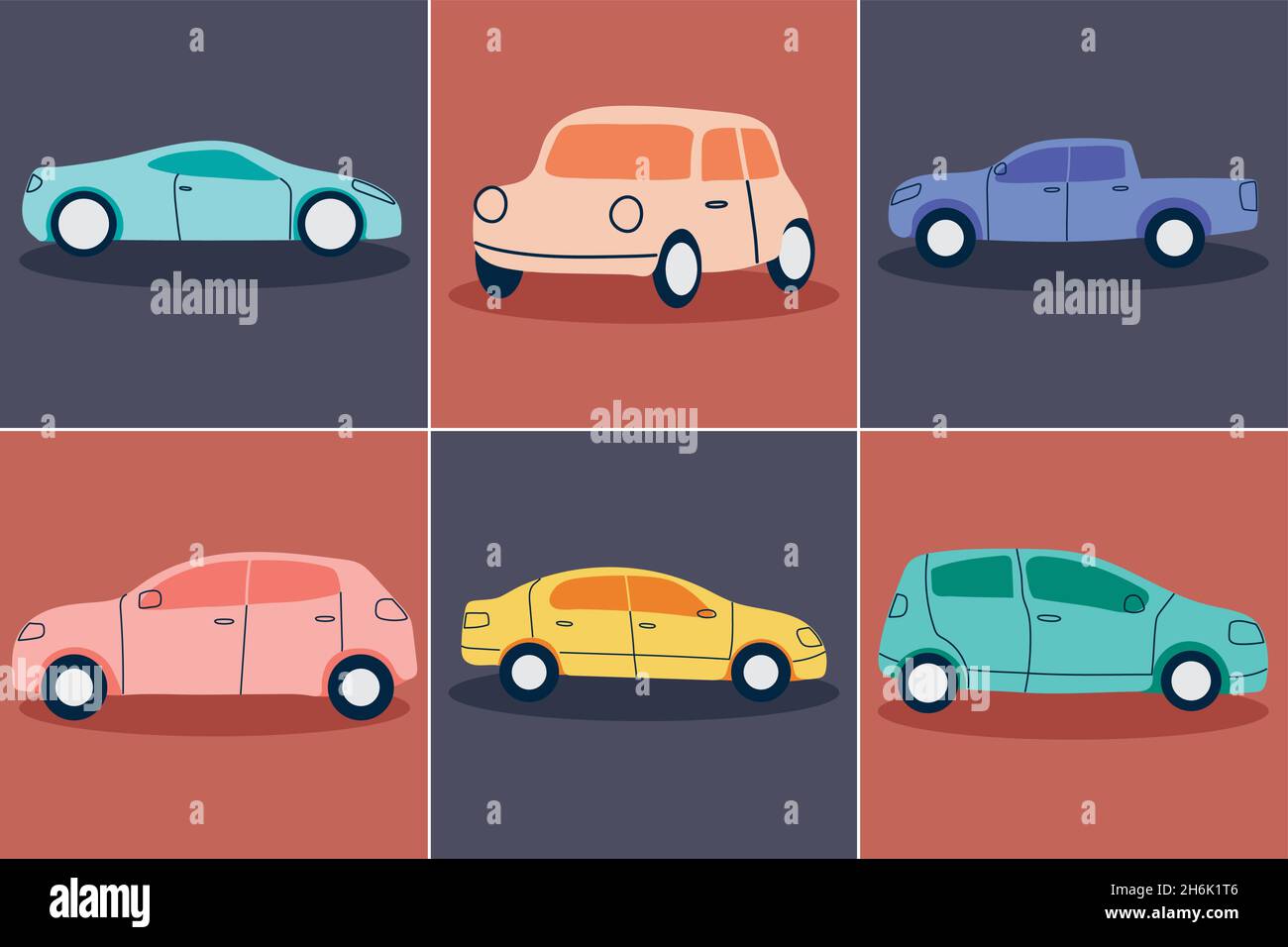 colorful cars icon collection design Stock Vector Image & Art - Alamy