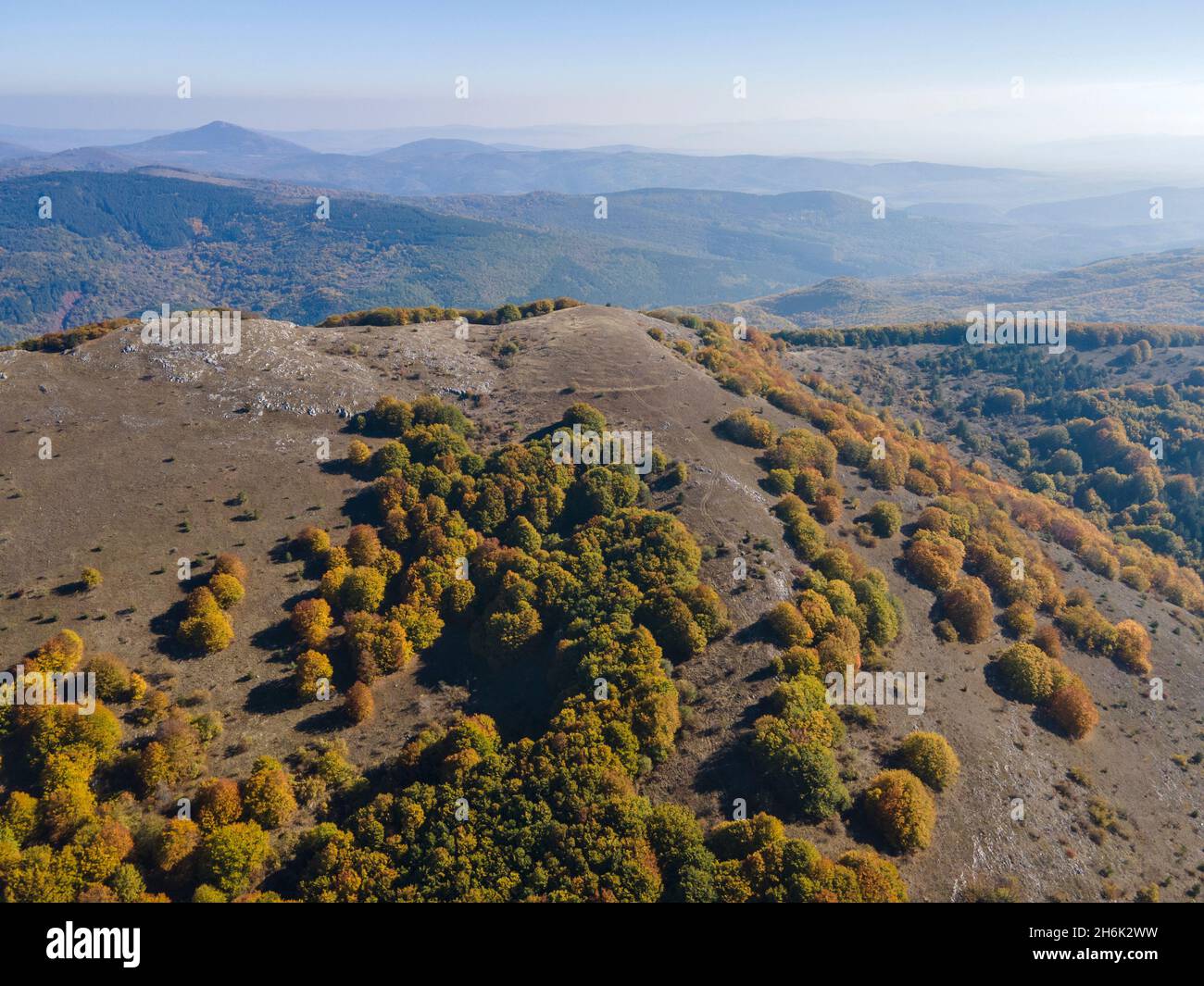Amazing Autumn Landscape of Erul mountain near Golemi peak, Pernik ...