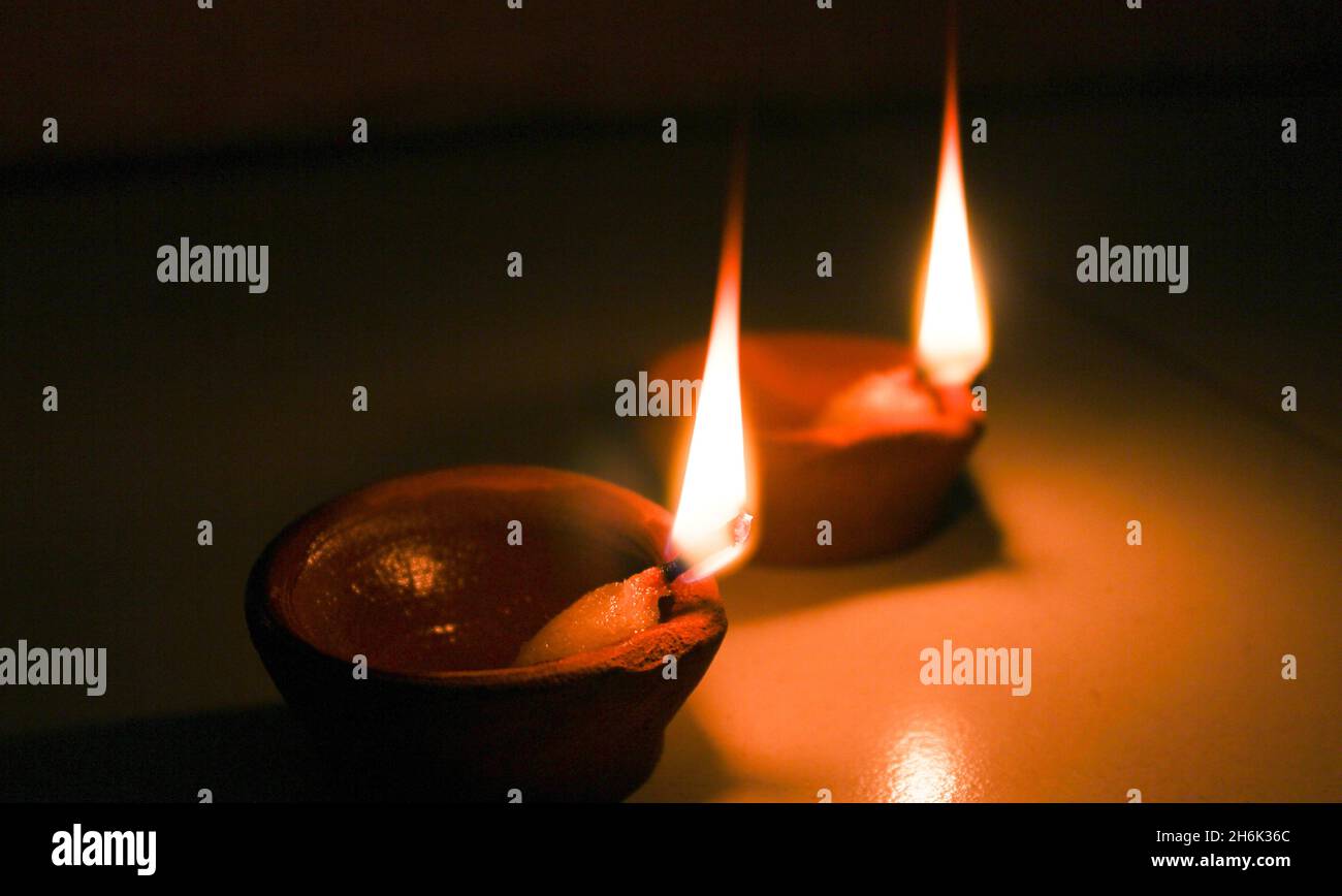 soil lamp lighting at the night image Stock Photo - Alamy
