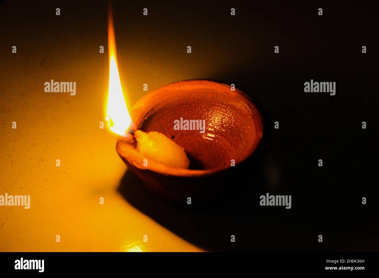 soil lamp lighting at the night image Stock Photo - Alamy