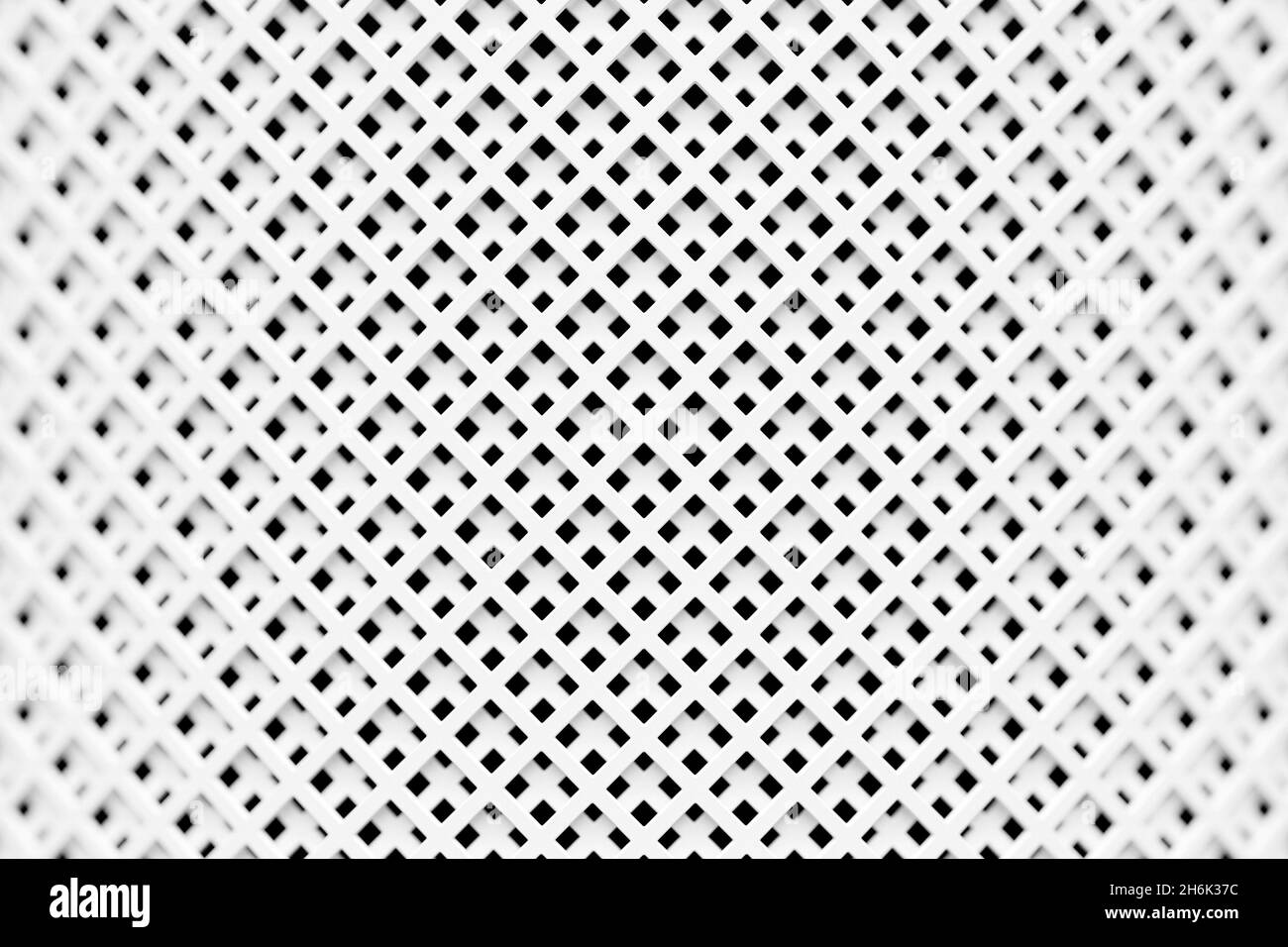 3d illustration of rows of white cubes.Set of squares on monocrome ...