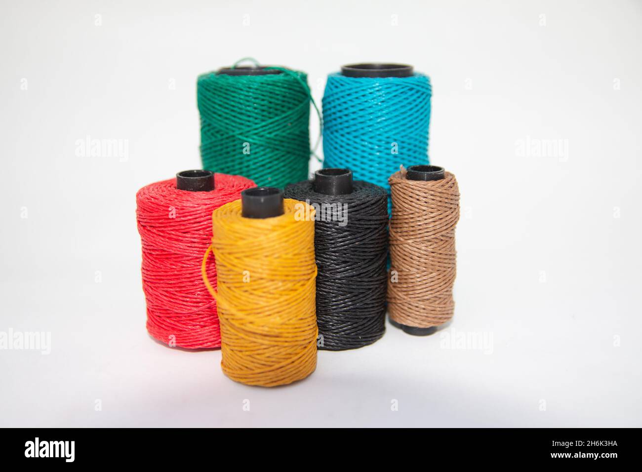 Colorful threads textile fashion industry Stock Photo - Alamy