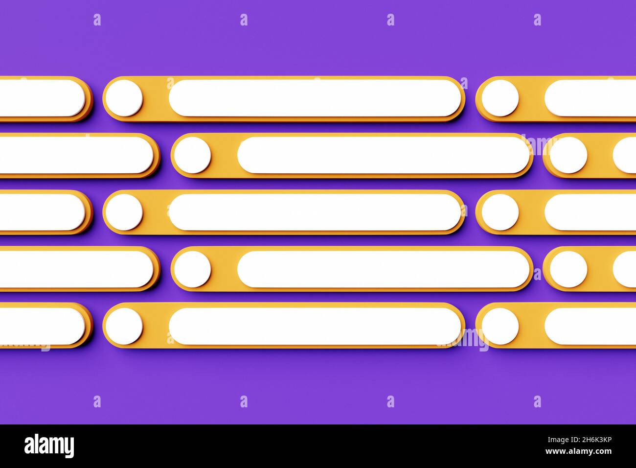 3d illustration of an internet search page on a purple background ...