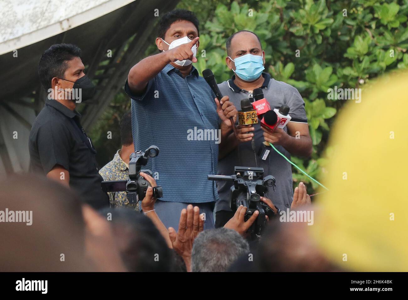 Colombo, Sri Lanka. 16th Nov, 2021. Sri Lanka's main Opposition Leader ...