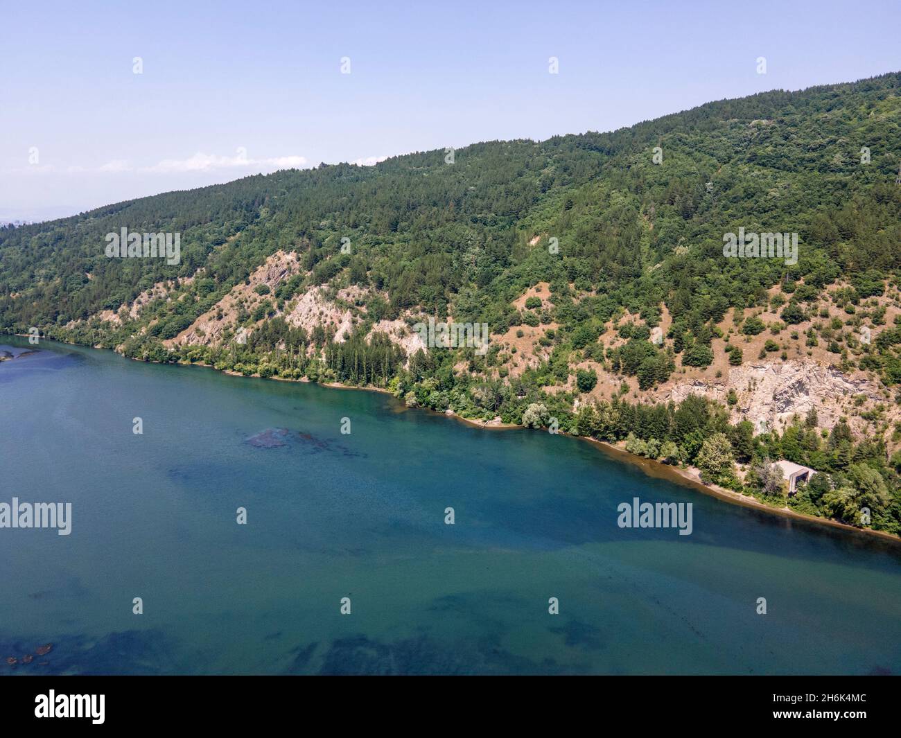 Aerial summer view of Pancharevo lake, Sofia city Region, Bulgaria Stock Photo - Alamy