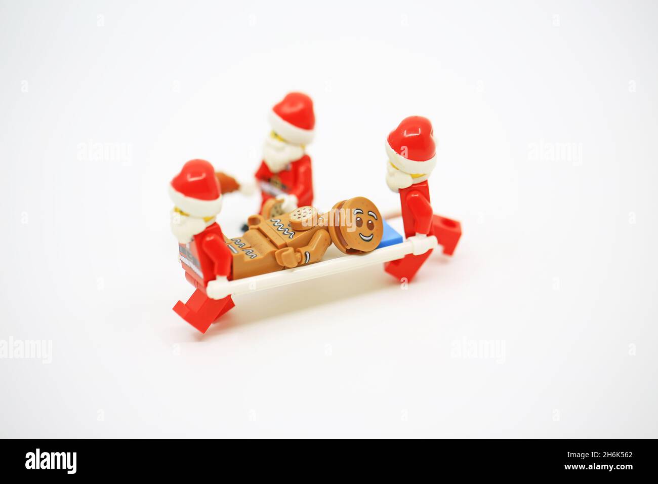 Hong Kong - November 16 2021: gingerbread team is ready for christmas ...