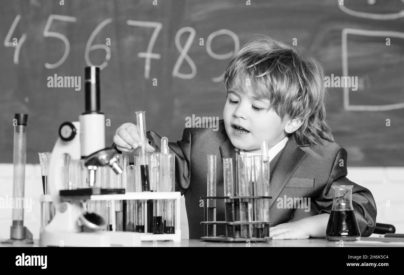 Educational experiment. Knowledge concept. Fascinating subject ...