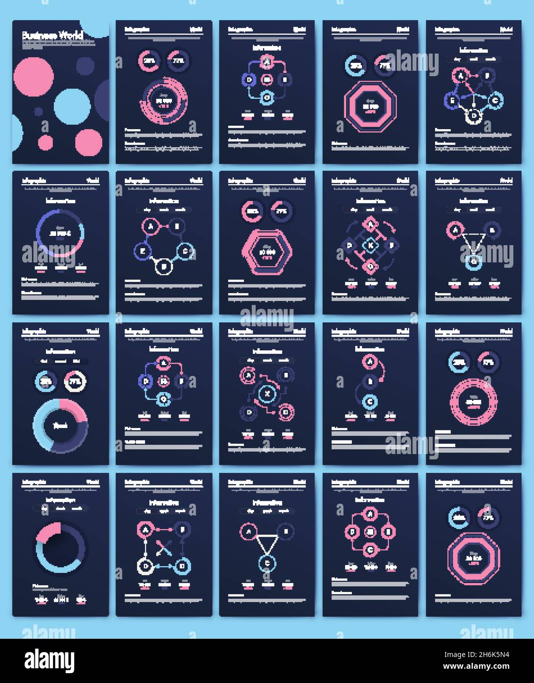 Vector graphics infographics with mobile phone. Template for creating ...