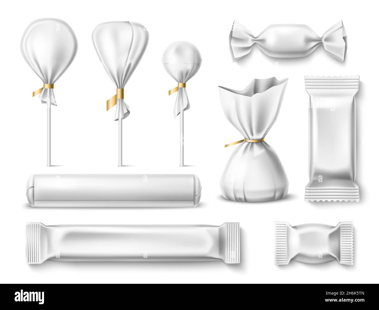 Empty food wrappers Stock Vector Images - Alamy