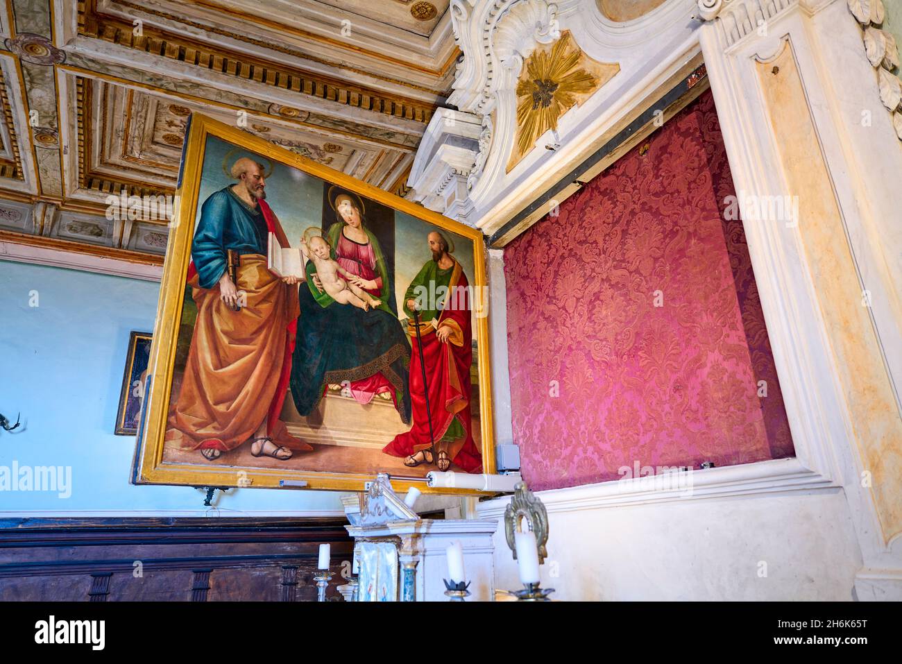 Cortona Arezzo Tuscany Italy. Paintings by Luca Signorelli in San ...