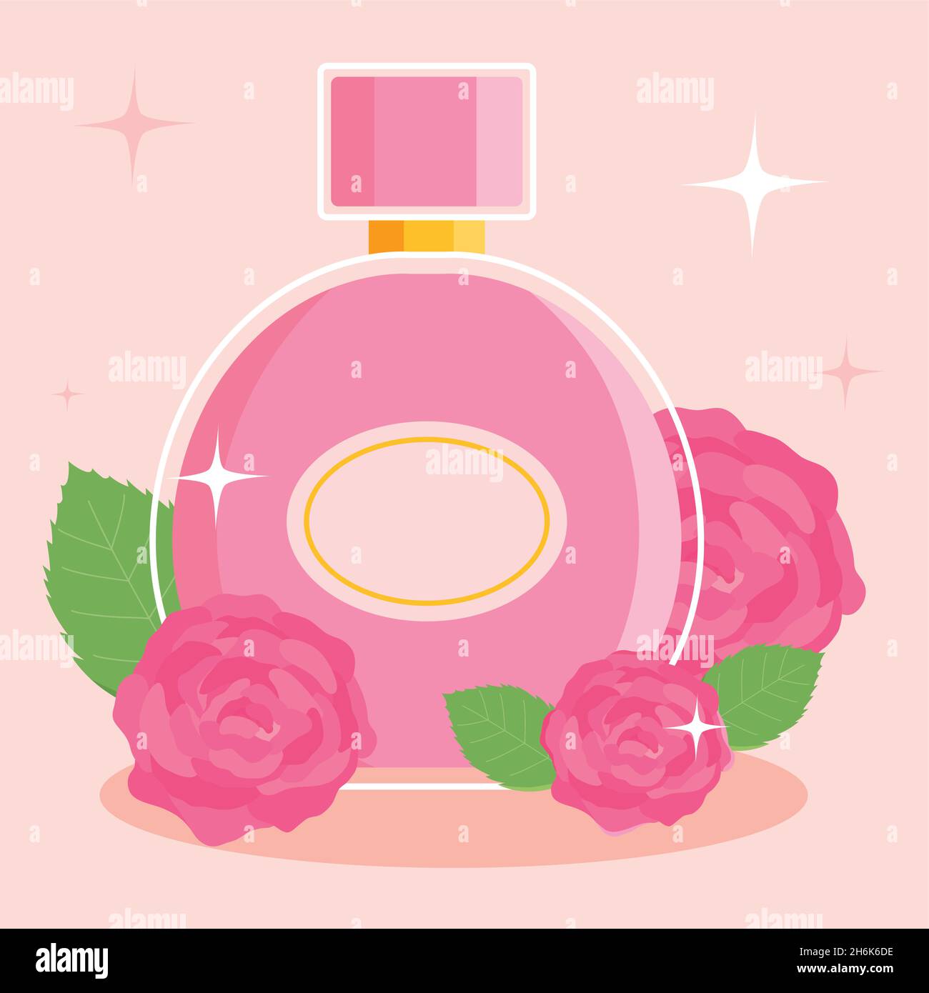 roses perfume bottle illustration design Stock Vector Image & Art - Alamy