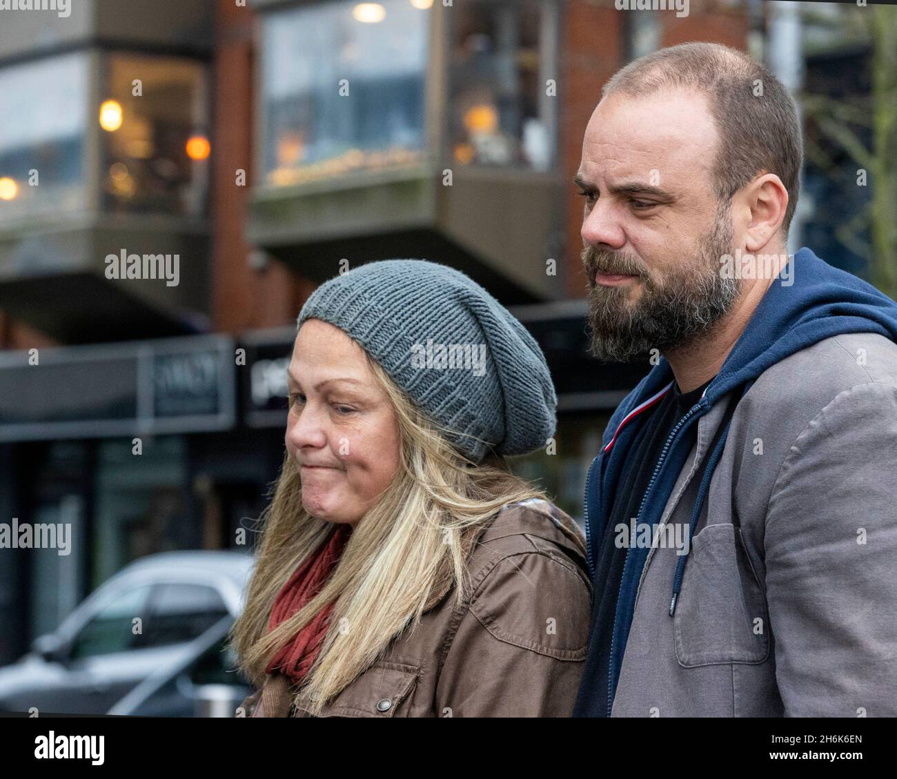Leanne Dreyer (Jake's mother) with her husband Gordon Dreyer during a ...