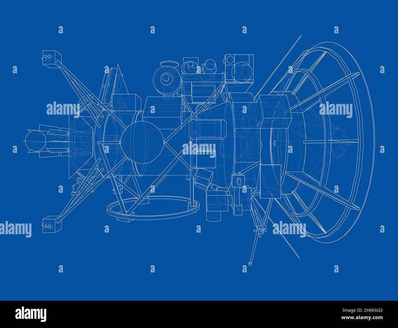 Communication satellite concept outline Stock Photo - Alamy