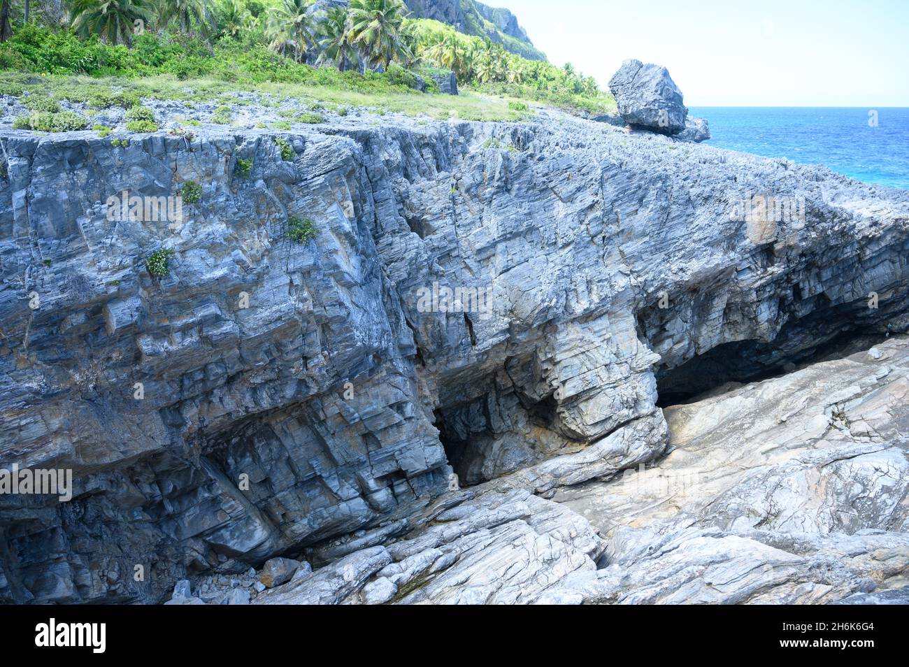 This photo shows how a rock protrudes from the fabulous jungle of the ...