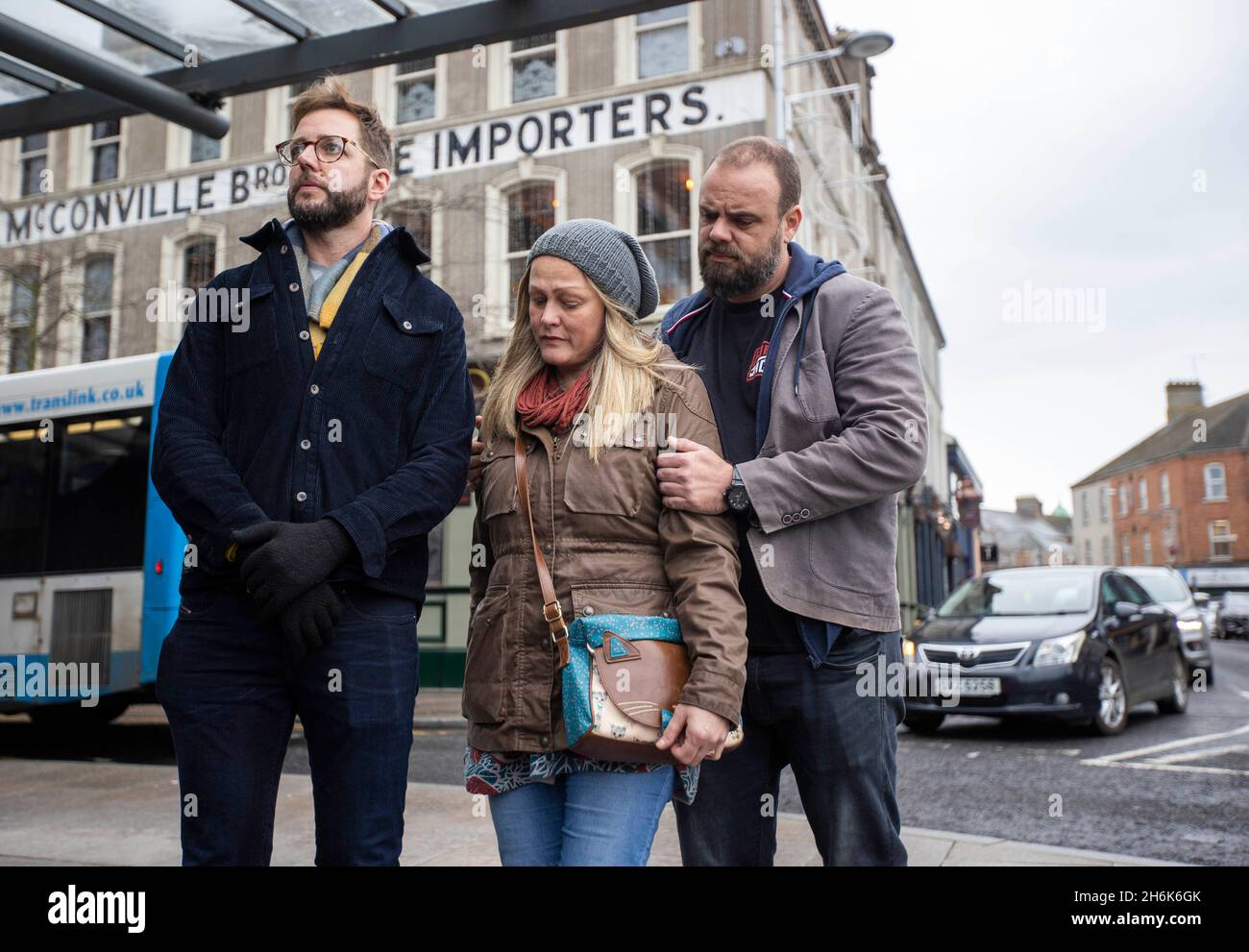 (Left-right) Ross Sloan (Jake's father), Leanne Dreyer (Jake's mother ...