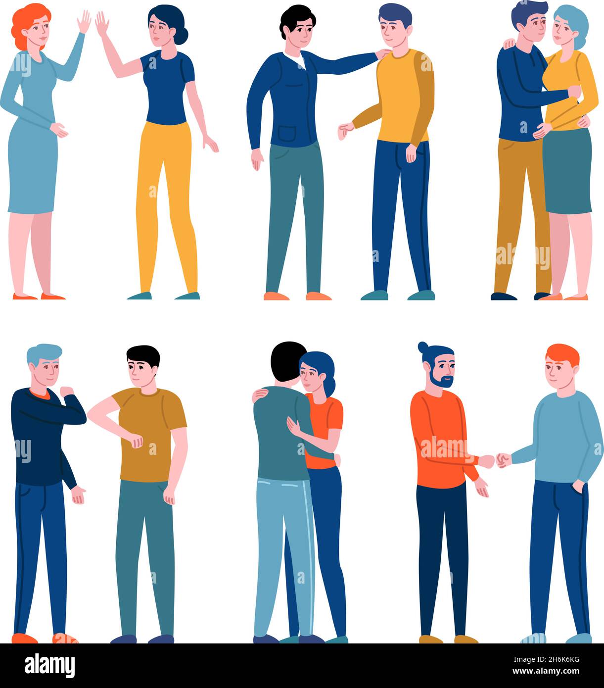 Greeting gestures people. Women and men greeting each other different ... Greeting gestures people. Women and men greeting each other different ...