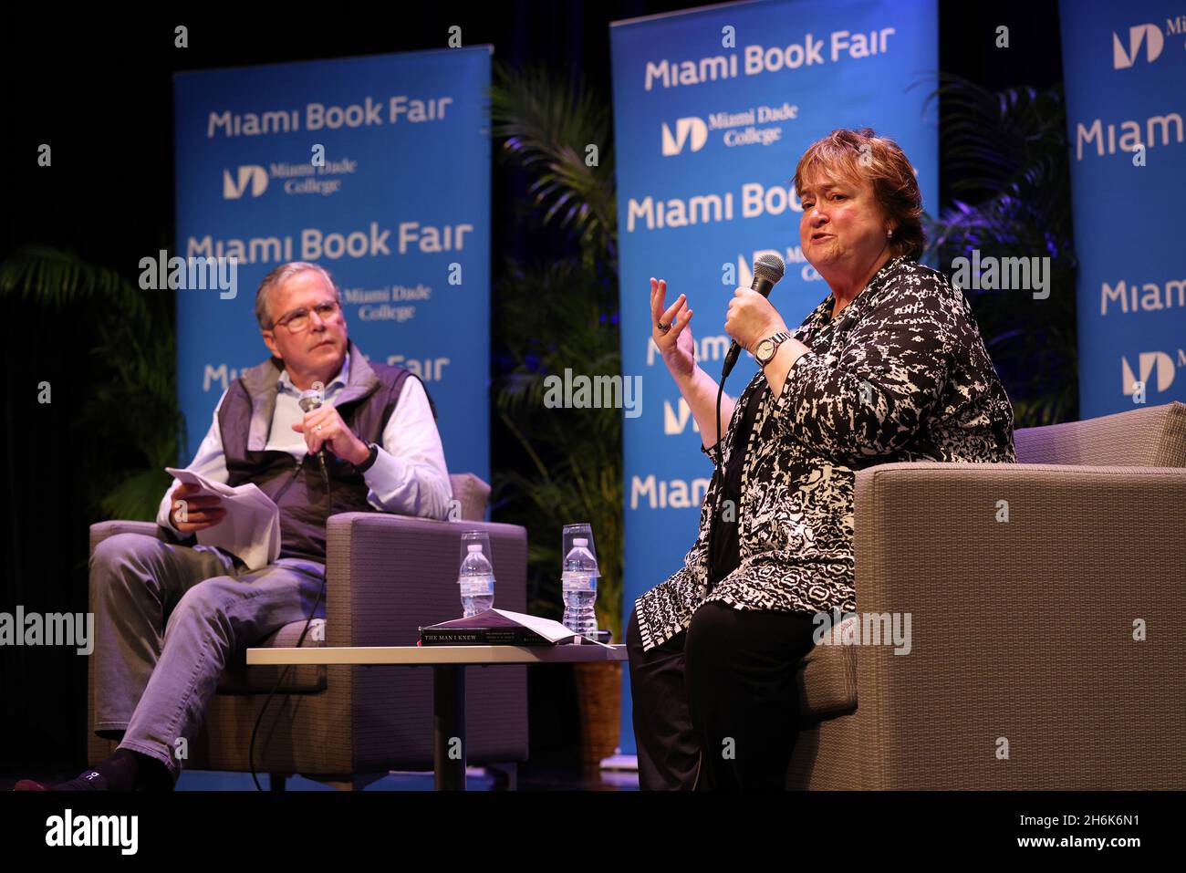 MIAMI, FL - NOV 15: Former Florida Governor Jeb Bush and Jean Becker ...