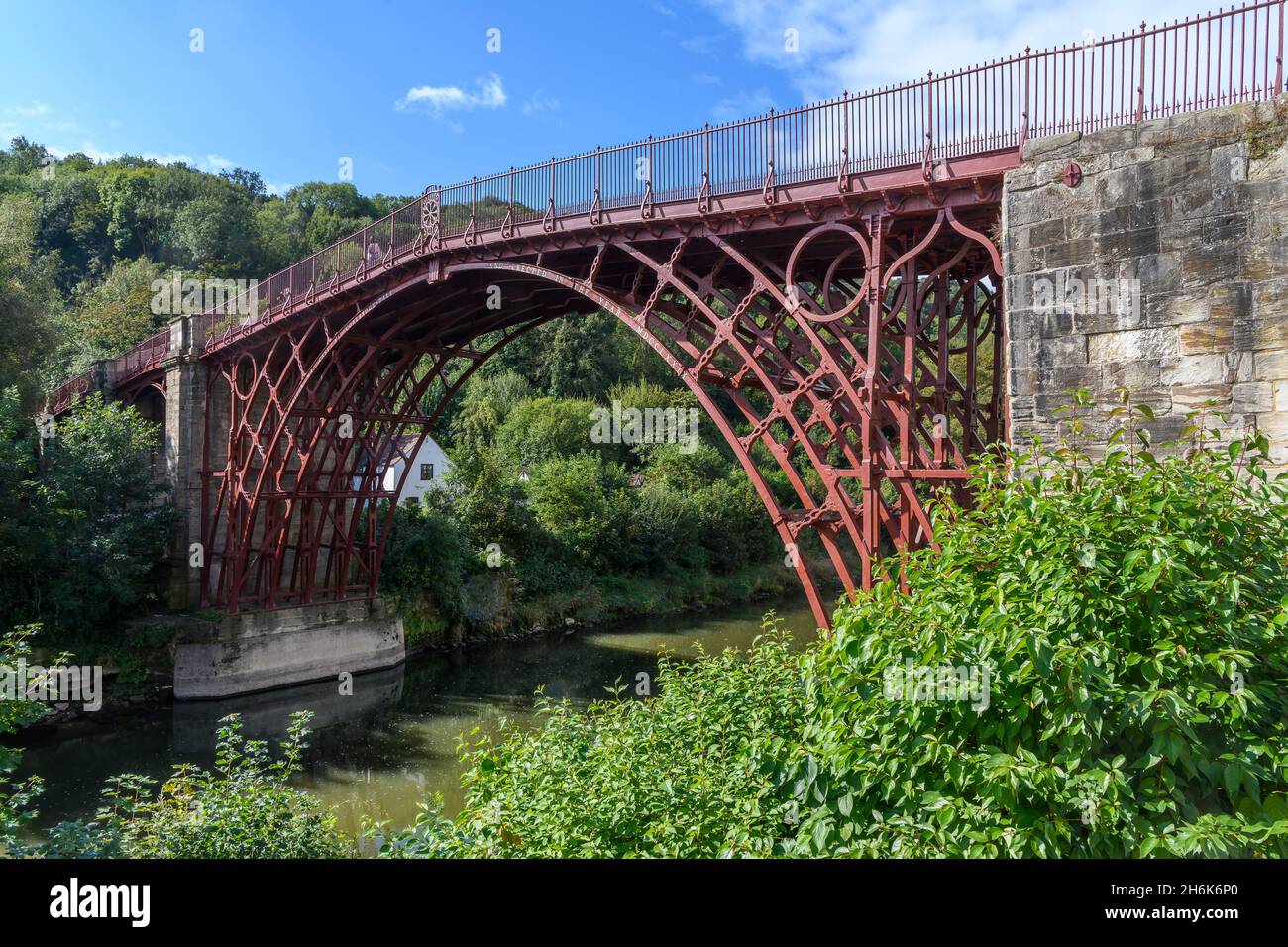 The Iron Bridge was the first bridge built of iron in 1779, linking the ...