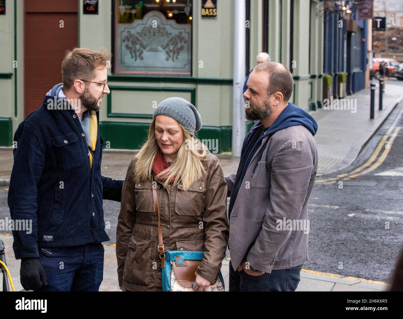 (Left-right) Ross Sloan (Jake's father), Leanne Dreyer (Jake's mother ...