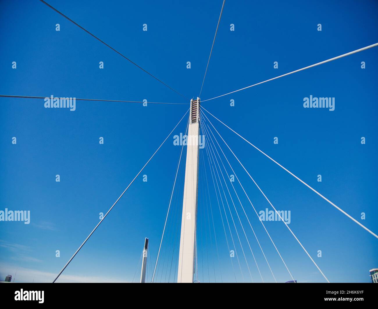 OMAHA, UNITED STATES - Oct 14, 2021: The Bob Kerrey Pedestrian Bridge ...