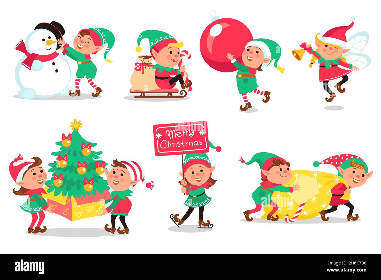 Cartoon elves hi-res stock photography and images - Alamy