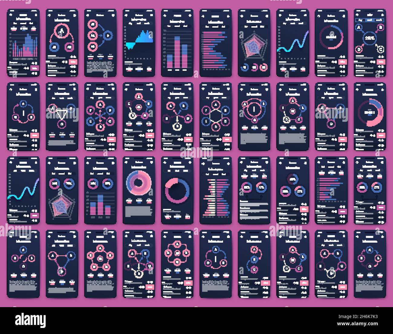 Vector graphics infographics with mobile phone. Template for creating ...